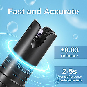 XpertMatic 5in1 PH Meter, PH TDS EC SALT TEMP Water Tester, Long-Term PH Monitoring, Wi-Fi Remote Control, for Aquarium, Hydroponics, Lab, and Pool