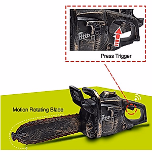 Liberty Imports Bloody Rusty Chainsaw Motion and Sound Battery Operated Halloween Massacre Role Play Prop Accessory (16 Inches)