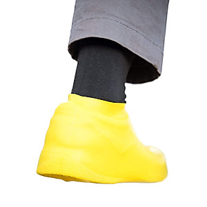 veloToze Roam - Commuting Shoe Cover - Works with Any Shoes - for Cycling, Commute, Flat Pedals, ebike, Walking Yellow