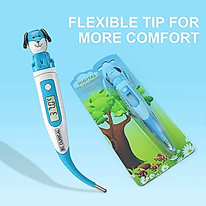 Thermometer for Adults Children Pets, Oral Armpit Rectal, Dog and cat (Frog)