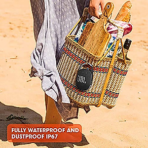 JBL Clip 4 Portable Bluetooth Speaker - Waterproof and Dustproof IP67, Mini Bluetooth Speaker for Travel, Outdoor and Home w/Microfiber Cleaning Cloth (Squad)