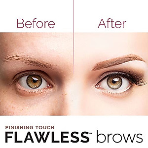 Finishing Touch Flawless Brows Remover, Electric Eyebrow Razor for Women with LED Light for Instant and Painless Hair Removal