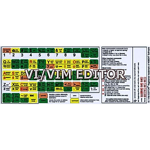 NEW VI AND VIM EDITOR KEYBOARD LABELS SHORTCUTS