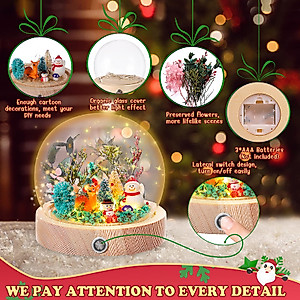 Ahousme Christmas Decorations Night Light Dreamy Snowman Elk DIY Arts and Craft Kits Girls Boys Toys Nightlight Novelty Project Art Kits LED Decor for Kid Age of 6-12 Years Toys for Girls Boys