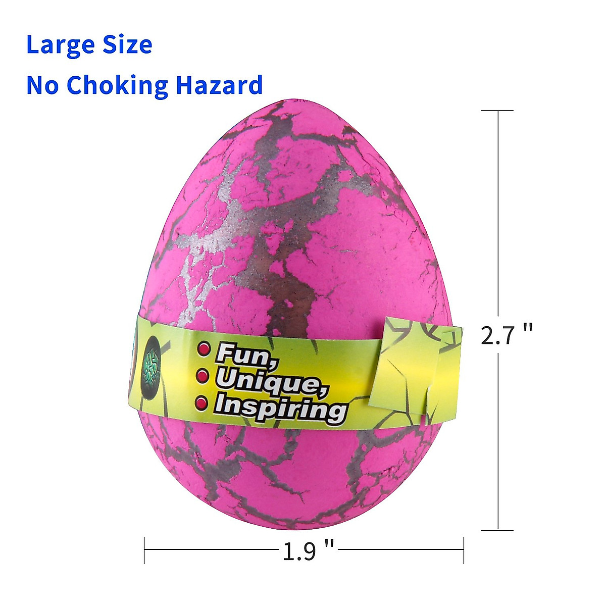 Kictero 12 Pcs Dinosaur Eggs with Bonus10 Pcs Dinosaur Stamps, Crack Easter Dinosaur Eggs That Hatch in Water, Grow Eggs with Dinosaur Figures Inside Toy for Boys/Girls, Birthday Party Favors