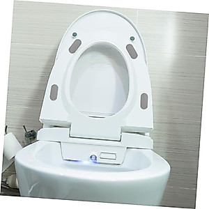 KONTONTY 4pcs Light Grey Toilet Buffer Pads Toilet Seat Bumper Pads Plastic Bidet Bumpers for Toilet Seats Toilet Bumper Pad