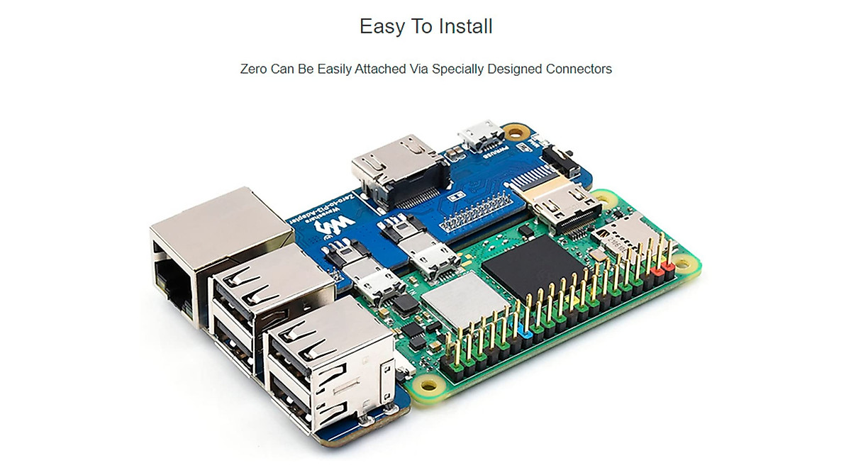 Raspberry Pi Zero to Pi 3B/3B+ Adapter, Connect Raspberry Pi Zero/W/Zero 2 W to Replace ...