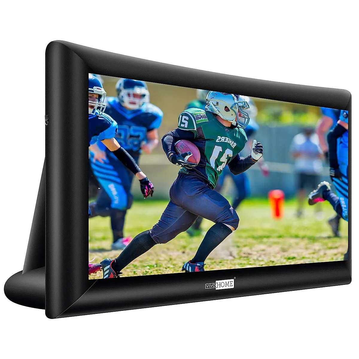 VIVOHOME 20 FT Inflatable Projector Screen for Outside, Blow Up Movie Screen Outdoor Use, Mega Large TV Screen with Carry Bag for Backyard, Triangular Back Support