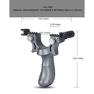 SQLWYLAT Professional Slingshots Set Laser Slingshot High Precision Flat Leather Slingshot with Laser Fast Bow Special for Outdoor Hunting Catapult (Gray)