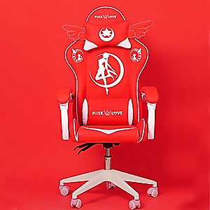 Lovely pink gaming chair silla game girl chair