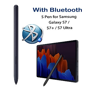 Galaxy Tab S7 Pen Replacement with Bluetooth S Pen Stylus Pen for Samsung Galaxy Tab S7, Tab S7 Plus, Tab S7 Ultra SM-T870, SM-T875, SM-T876B S Pen Stylus, Tab S7 Pen Stylus(Mystic Black)