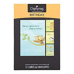 DaySpring Birthday - Inspirational Boxed Cards - Happy Critters - 36622