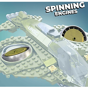 MEGA Halo Infinite Toy Building Set, UNSC Wasp Onslaught Aircraft with 406 Pieces, 4 Poseable Action Figures and Accessories, for Collectors