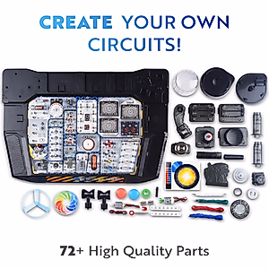 Playz Advanced Electrical Circuit Board Engineering Kit for Kids with 328+ STEM Projects on Electricity, Voltage, Currents, Resistance, & Magnetic Science | Gift for Children Age 8-13+