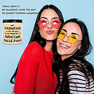 AharHora Funny Gifts for Best Friend, Humorous Scented Jar Candle Gifts for Friendship BFF Bestie Women Birthday Sister Female Going Away Moving Coworker