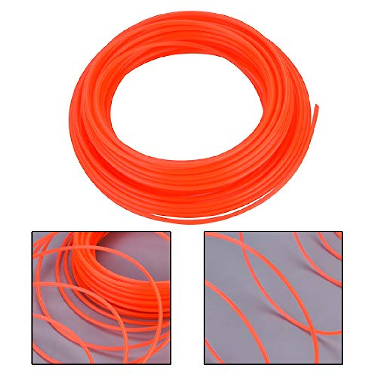 YWBL-WH 49-Foot Round Nylon Trimmer Cord Line for Lawn Mower Brush Cutter Grass Trimmer Strimmer(red(2.4mm*15m)), Cutting Tool