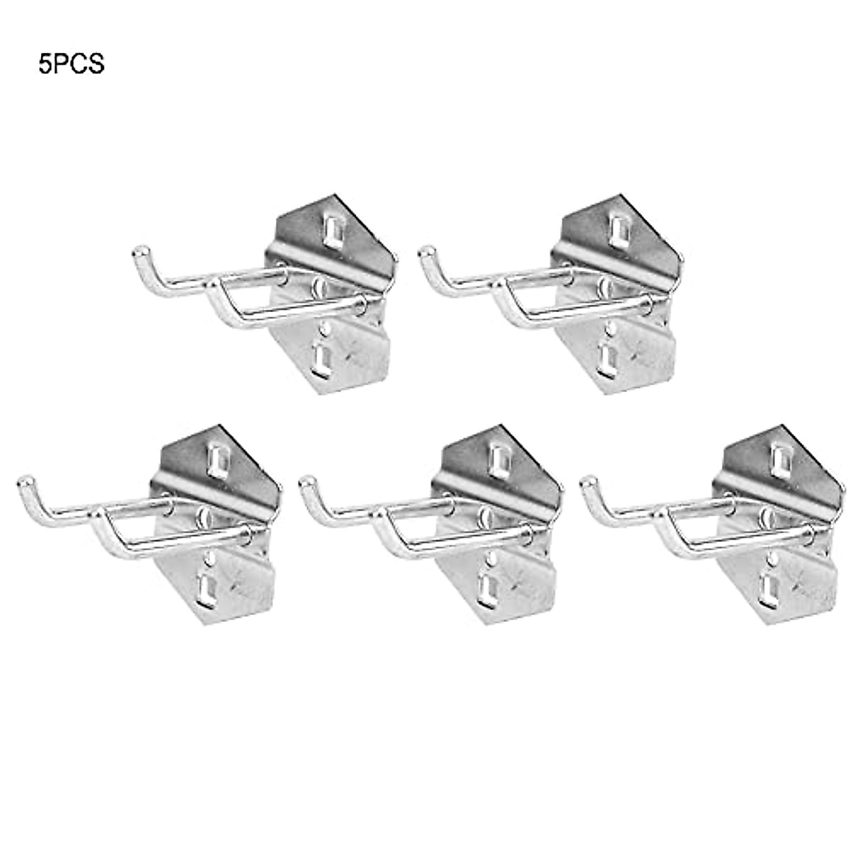 Pegboard Hook,Peg Boards For Wall,5PCS Hardware Tool Storage Rack Pegboard Hook Wall Mounted Garage Tool Storage Stand(50*￠6mm)