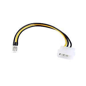 ELECTOP 3 Pin ATX Fan to 4 Pin Molex Connector Cable Fan Power Adapter Cable 2 Pack