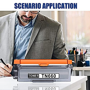 RUYY TN660 TN-660 High Yield Black Toner Cartridge Replacement for Brother HL-L2300D L2320D L2340DW L2360DW L2380DW MFC-L2680W L2685DW L2705DW L2707DW DCP-L2520DW L2540DW Printer Toner (1 Pack)