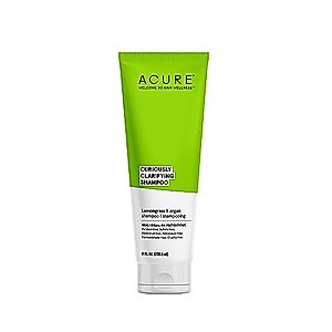 ACURE Curiously Clarifying Shampoo - 8 Fl Oz - Performance-Driven Hair Care Gently Cleanses, Removes Buildup, Boosts Shine & Replenishes Moisture - Lemongrass & Argan, 100% Vegan