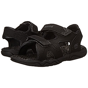 Timberland Adventure Seeker Two-Strap Sandal (Big Kid),Blackout,6 M US Big Kid