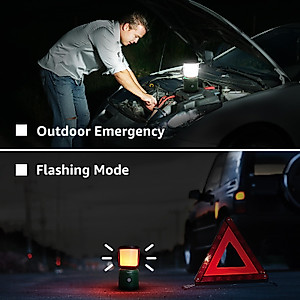 Lepro Lantern Camping Lantern, Battery Powered LED with 1500LM, 4 Light Modes, Waterproof Tent Light, Lantern Flashlight for Hurricane, Emergency Light, Survival Kit, Storms, Outages, Fishing, Hiking