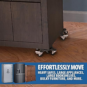 Heavy Duty Furniture Movers with Wheels-Set of 10, Furniture Dolly&Lifter Tool with 2000 lbs Load Capacity, Easy Sliders Dolly for Moving Appliances, Sofa, Tables, Refrigerators, Cabinet, and Piano