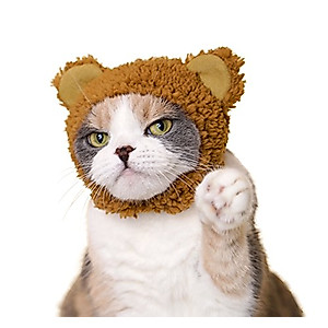 Kitan Club Cat Cap - Pet Hat Blind Box Includes 1 of 6 Cute Styles - Soft, Comfortable - Authentic Japanese Kawaii Design - Animal-Safe Materials, Premium Quality (Bear)