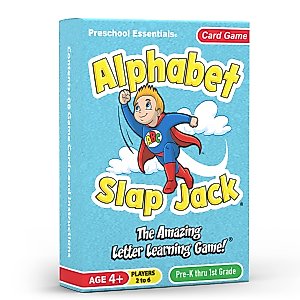 Alphabet Slap Jack® | Play 4 Alphabet Games Including Alphabet Go Fish, Slapjack, ABC Letter Matching or Flash Cards | Learn Upper & Lowercase Letters and Sounds | Build CVC Words | PreK to 1st Grade