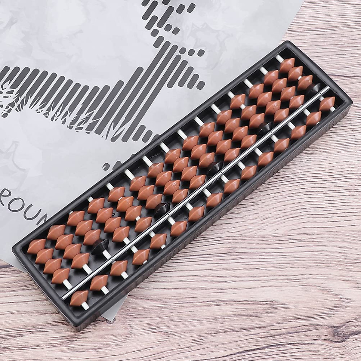 YARDWE 2pcs 15 File Abacus Japan Preschool Plastic to Stack