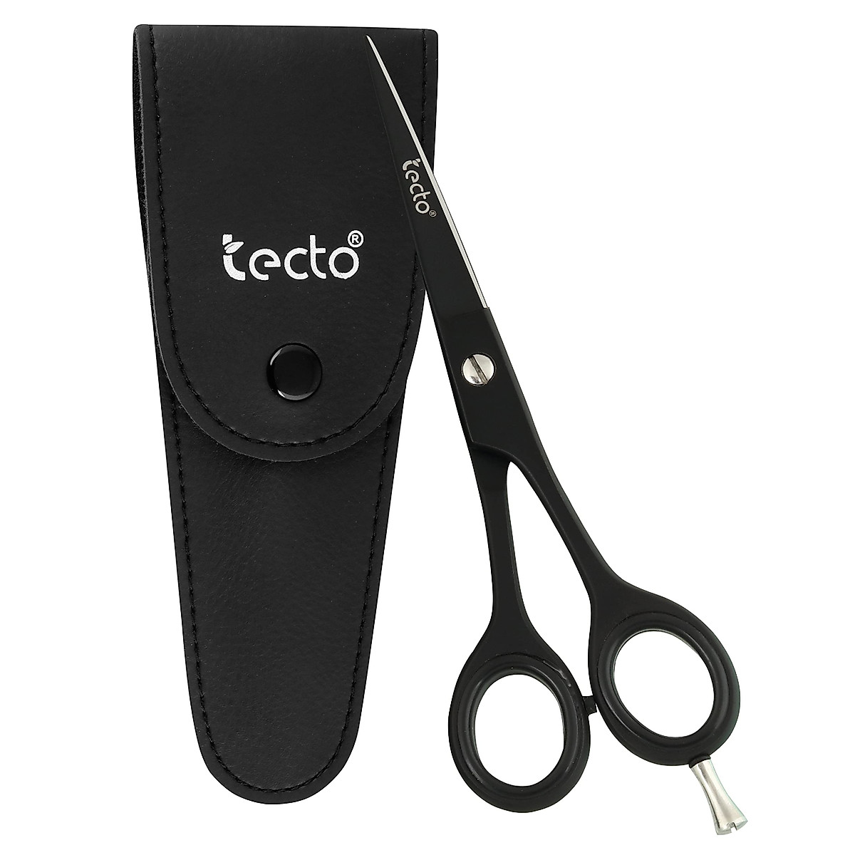 Tecto Barber Scissors, Professional 6.6 inches Stainless Steel Hair Cutting Scissors, Extra Sharp Hair Cutting Scissors For Men/Women with free leather case.