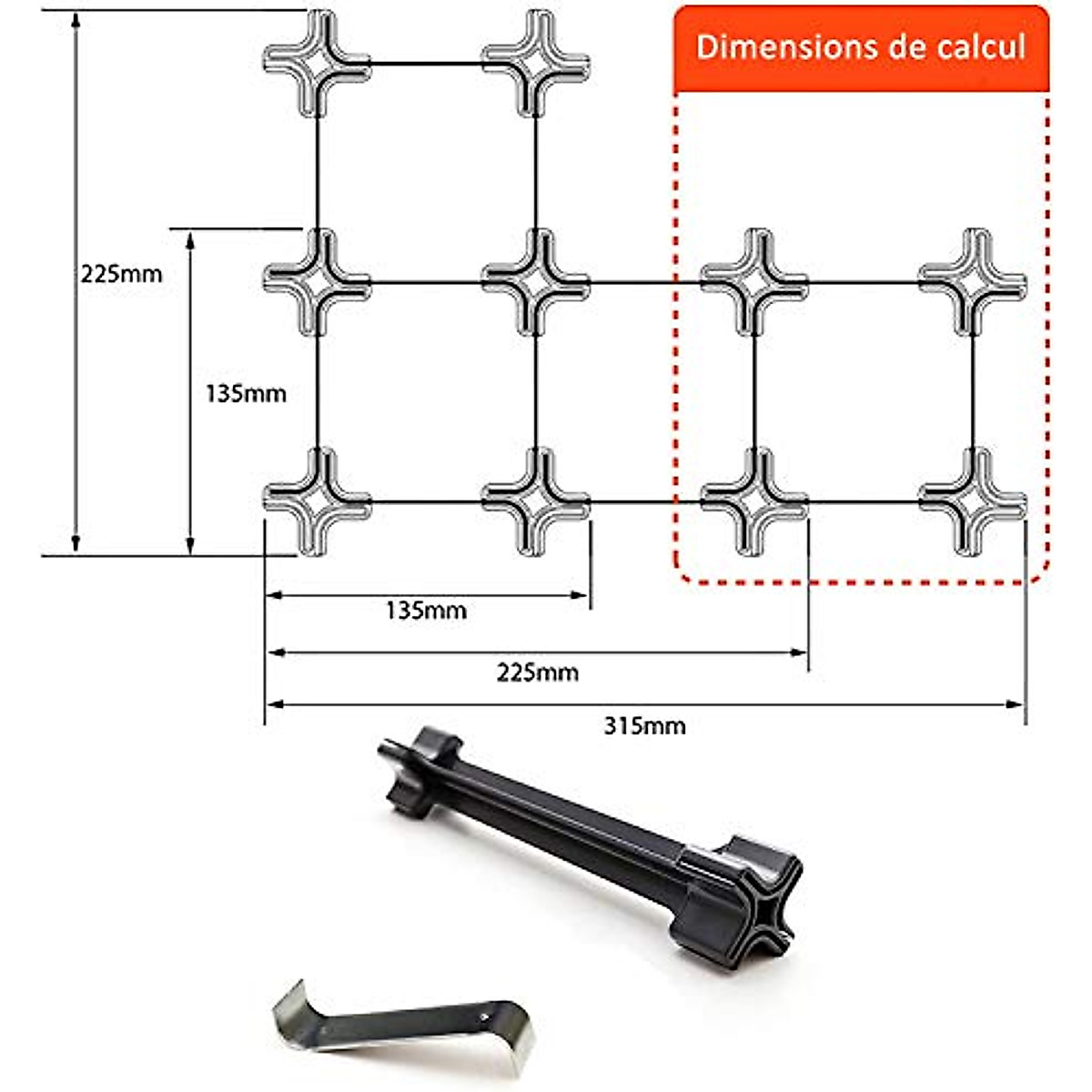 Nook Wine Rack Small Kit 9 - Bottle Rack with Modular System - Practical Wine Rack Bottle Holder
