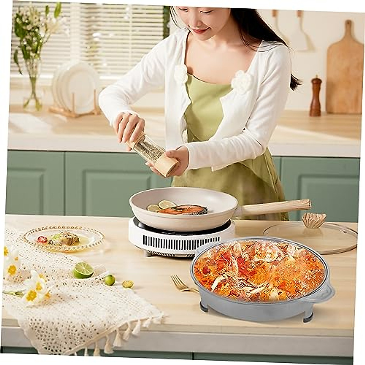 YARNOW Buffet Food Holder Flat Buffet Tray Rectangular Buffet Serving Plate Stainless-Steel Plate for Buffet Grilled Fish Plate Food Rack Chafing Dish Dining Table Metal Stainless Steel