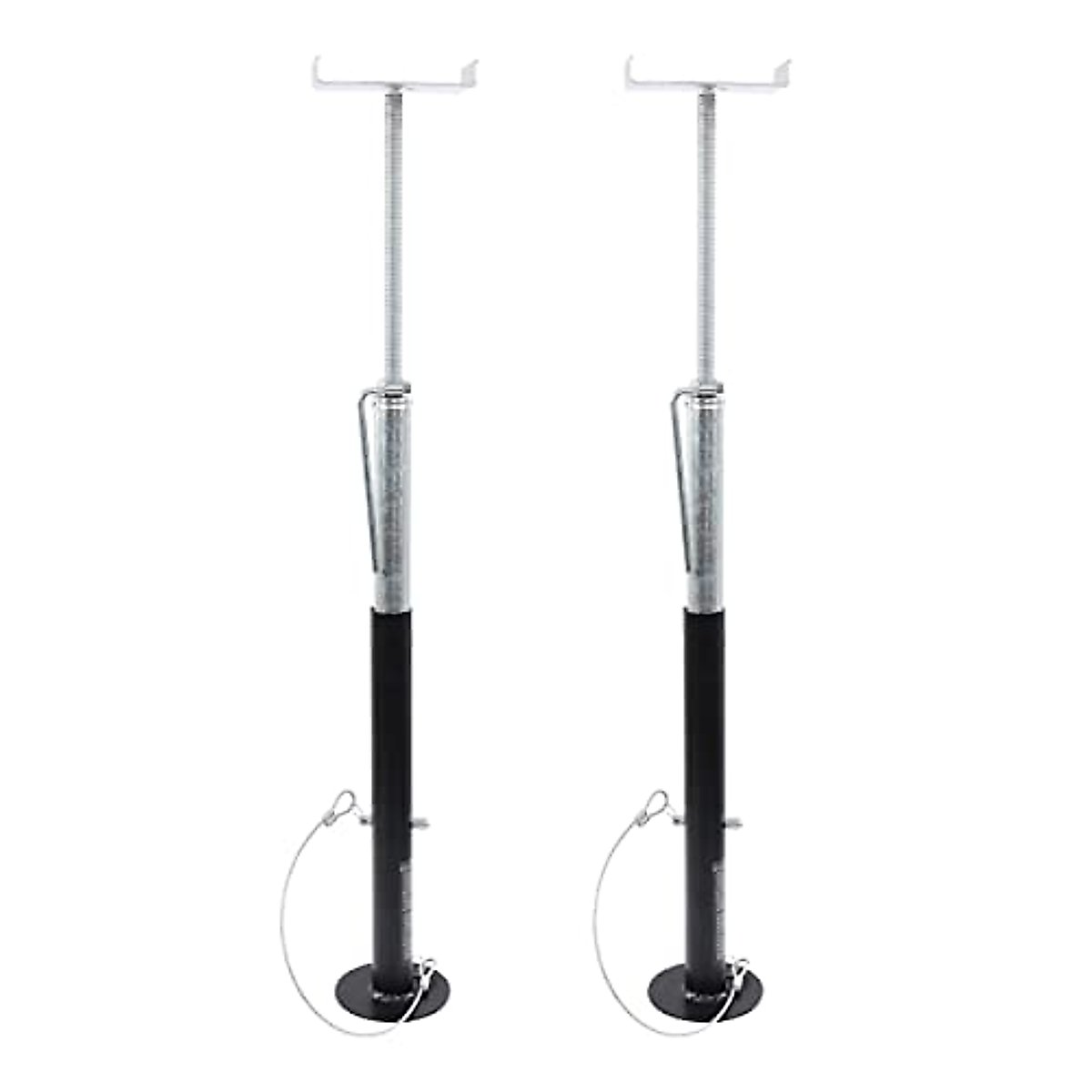 Dumble RV Stabilizer Jacks - 2pk Trailer Stabilizer Jacks Adjusts to 19-47in Tall to Level Your Camper, RV, or Trailer