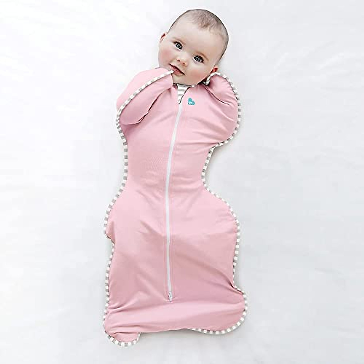 Love To Dream Swaddle UP, Pink, Newborn, 5-8.5 lbs., Dramatically better sleep, Allow baby to sleep in their preferred arms up position for self-soothing, snug fit calms startle reflex