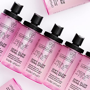 Catrice | Prime & Fine Illuminating Dewy Glow Spray | Transparent and Fast Drying Fixing Spray| Paraben Free & Vegan | Cruelty Free (Pack of 1)