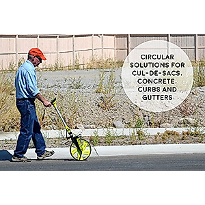 Calculated Industries #6575 DigiRoller Plus III 12.5 Inch Estimators Electronic Distance Measuring Wheel with Large Backlit Digital Display; Measure in Feet, Inches, Meters, Yards; FREE Carrying Pack