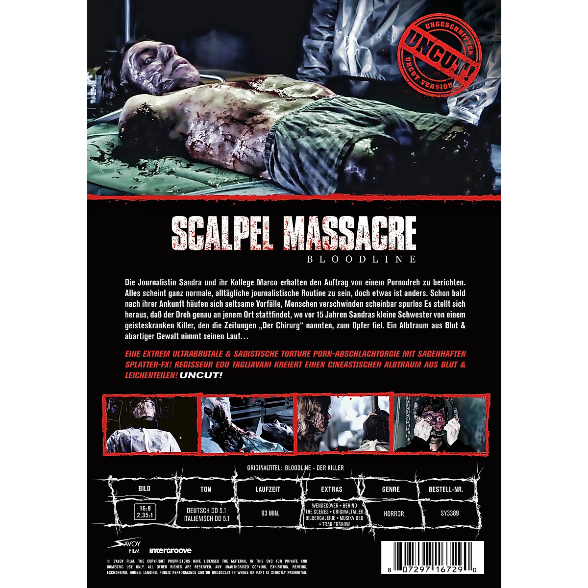 Scalpel Massacre: Bloodline (Uncut) [Import allemand]