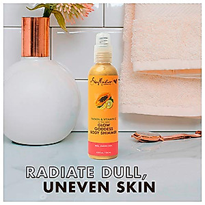 SheaMoisture Goddess Body Shimmer for Dry Skin, Dull Skin Papaya and Vitamin C Paraben Free Body Oil 4.2 oz