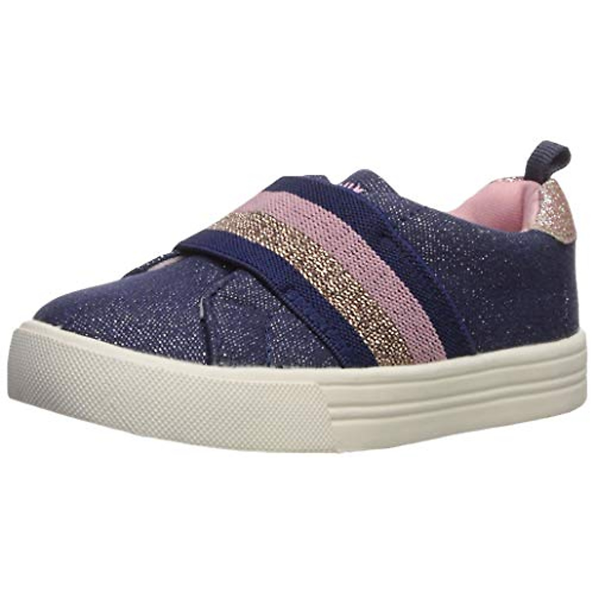 OshKosh B'Gosh Girls' Varsha Sneaker, Navy, 5 M US Toddler