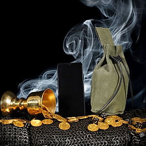 Mythrojan Drawstring Belt Pouch Renaissance Costume Accessories Jewelry Pouch