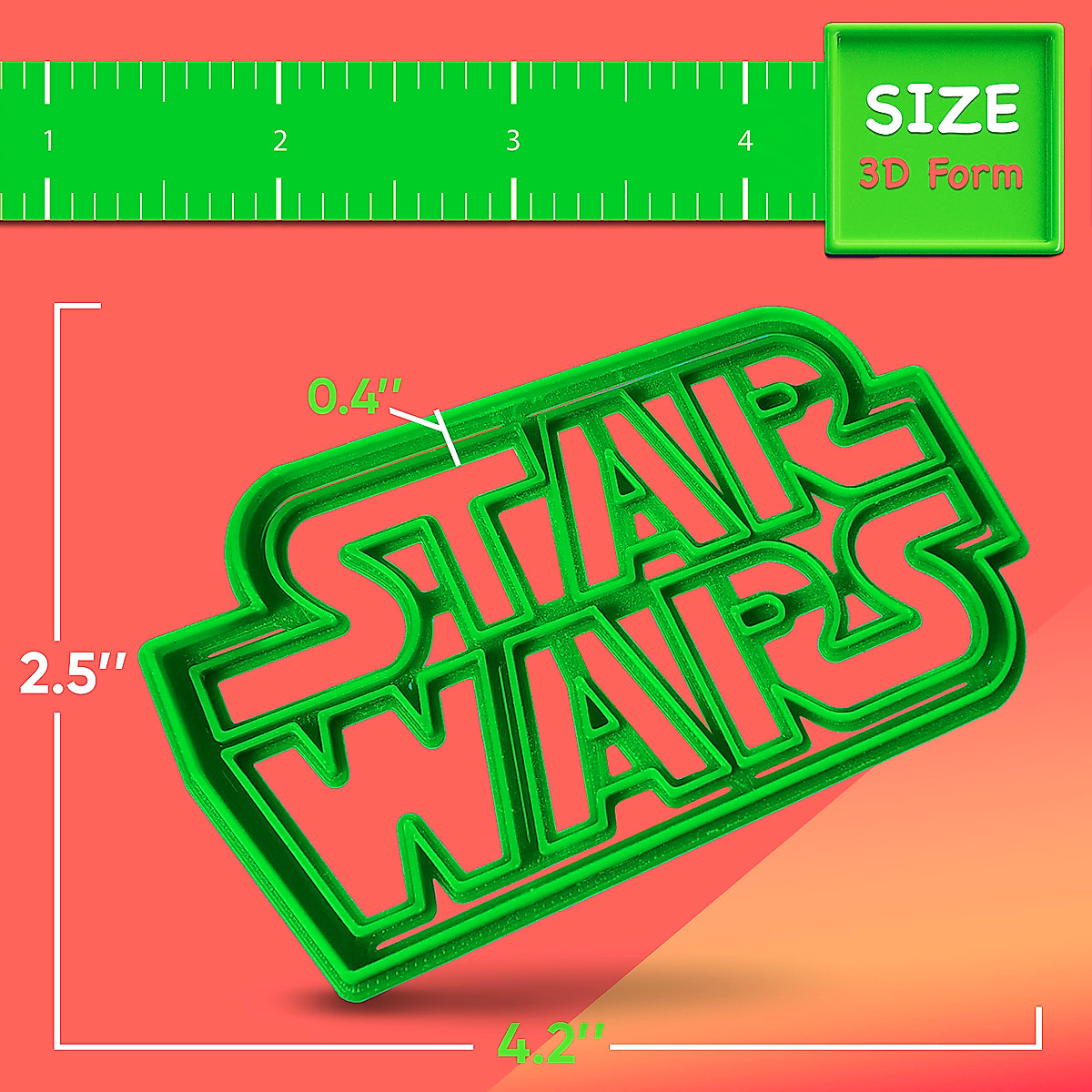 Cookie Cutter by 3DForme, SW Serias Baking Cake Fondant Frame Mold for Buscuit