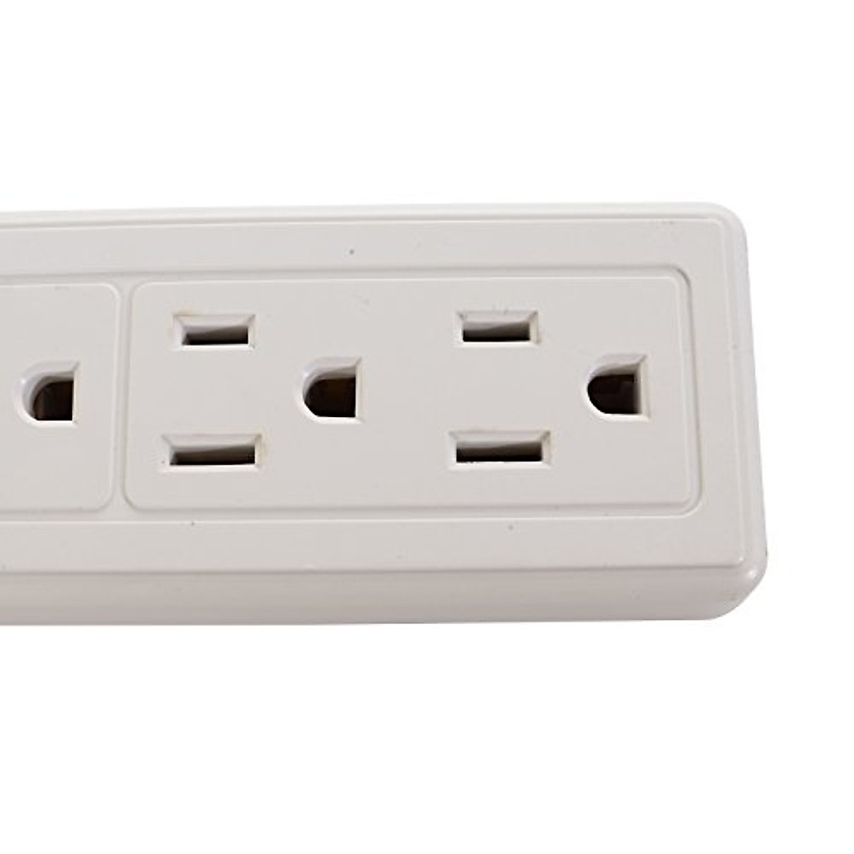 Otimo 6Ft 8-Outlet Surge Protector 15A, 90J -- 6 Foot Power Cord with 8 Outlets on Strip (White)