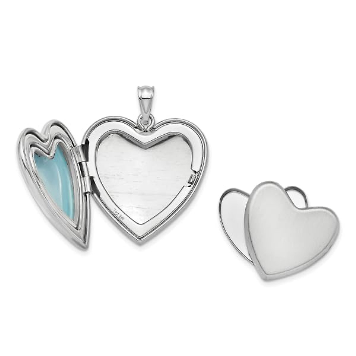 IceCarats 925 Sterling Silver Guardian Angel Ash Holder Heart Love Personalized Photo Locket Cremation Necklace Memorial Charm Urn Pendant Only