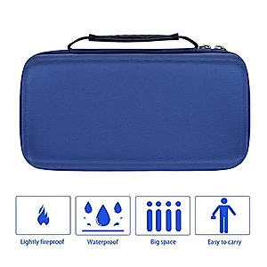khanka Hard Travel Case Replacement for Halo Bolt 58830/57720 / Air 58830 / ACDC Max 55500 mWh Portable Emergency Power Kit, Portable Phone Laptop Charger, Case Only (Blue)