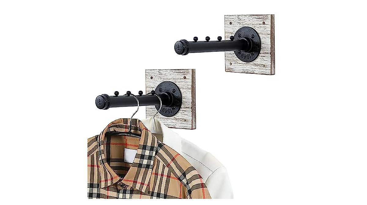 Stylish Wall Mounted Valet Bar Set - MyGift