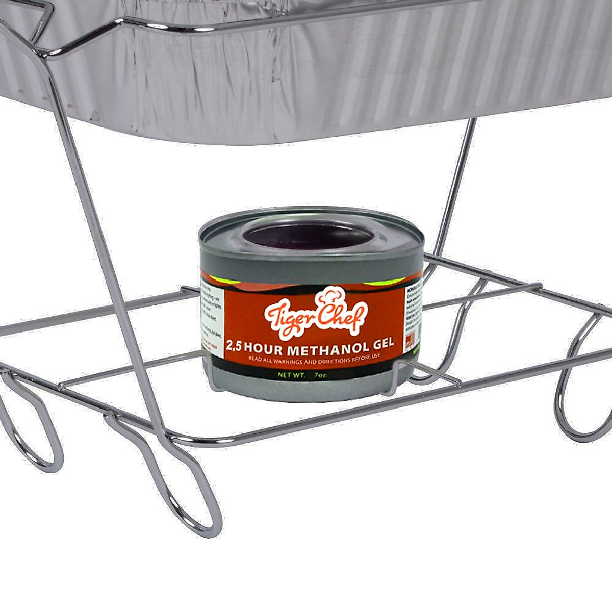 Tiger Chef Full Size Chrome Wire Chafer Stand, Full Size Buffet Chafer Food Warmer Wire Frame, Stand, Rack - Full Size (1 Piece)
