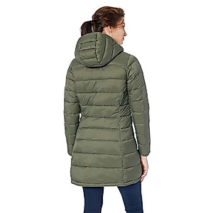 Amazon Essentials Women's Lightweight Full-Zip Water-Resistant Hooded Puffer Coat (Available in Plus Size), Dark Olive, Medium