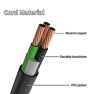 RVMATE 250V 40 Feet Welder Extension Cord, 8 AWG NEMA 6-50 STW Heavy Duty Welding Cord with LED Indicator