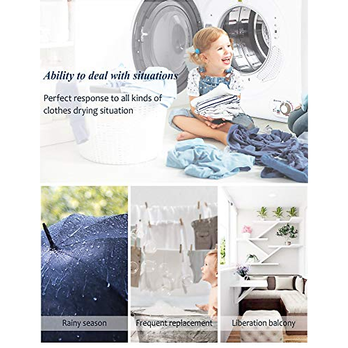 Merax Compact Laundry, Electric Portable Clothes Dryer with Stainless Steel Tub, Panel Downside Easy Control with 4 Automatic Drying Mode, White